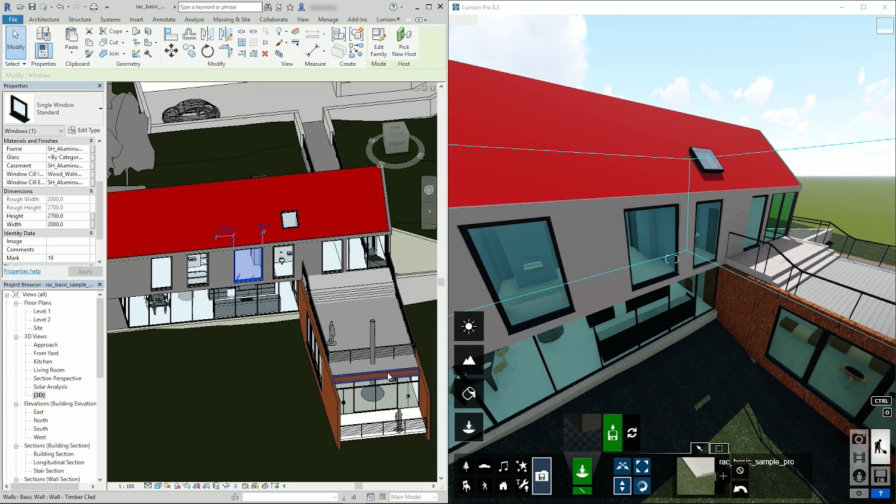 پلاگین لایو سینک لومیون برای رویت تمام نسخه ها | Lumion LiveSync Revit ...